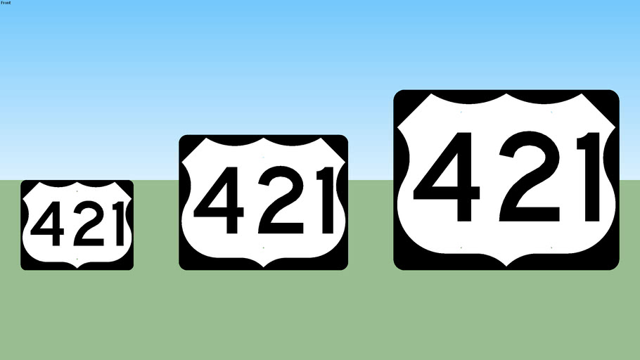 U.S. 421 Sign | 3D Warehouse