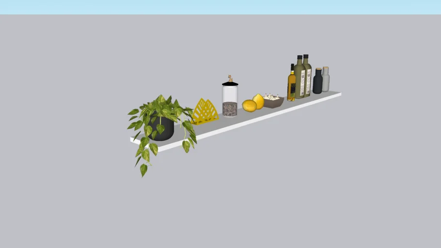 Kitchen shelf | 3D Warehouse