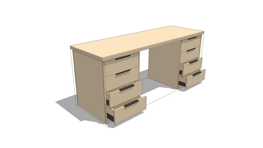 Meja Komputer | 3D Warehouse