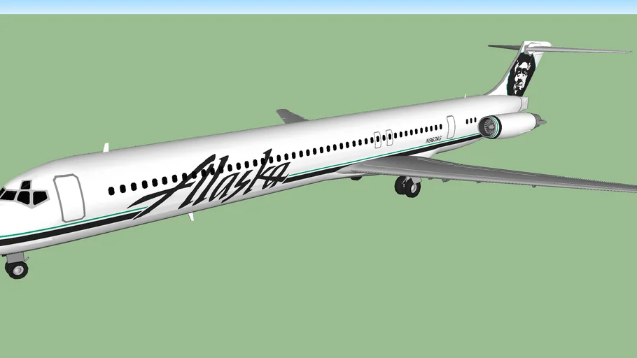 Alaska Airlines (2000) - McDonnell Douglas MD-83 (DC-9-83) | 3D Warehouse