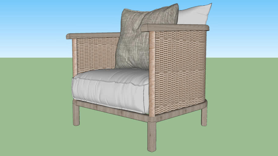 SILLON INDIVIDUAL DE MIMBRE | 3D Warehouse