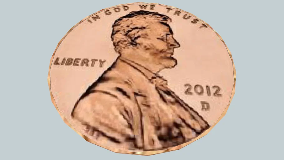 Penny (United States coin)-copper | 3D Warehouse