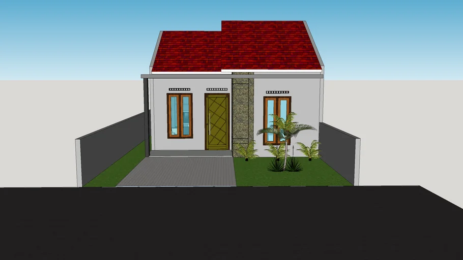 RUMAH TYPE 36 - PESONA LILIN RESIDENCE - KEC. SUNGAI LILIN | 3D Warehouse