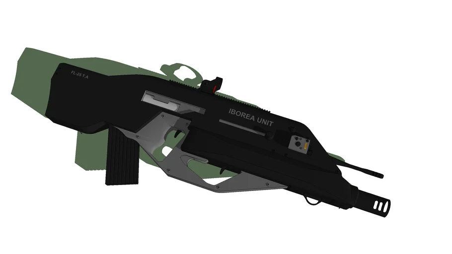 Futuristic assault rifle | 3D Warehouse