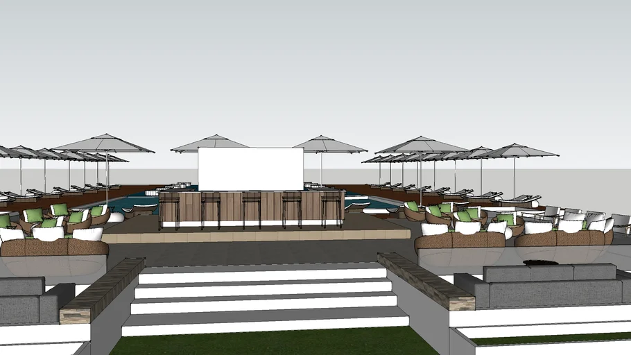 pool lounge | 3D Warehouse