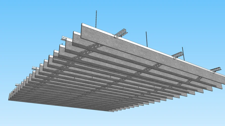 Plativity/Baffle Straight 240x300/ Acoustic Panel | 3D Warehouse