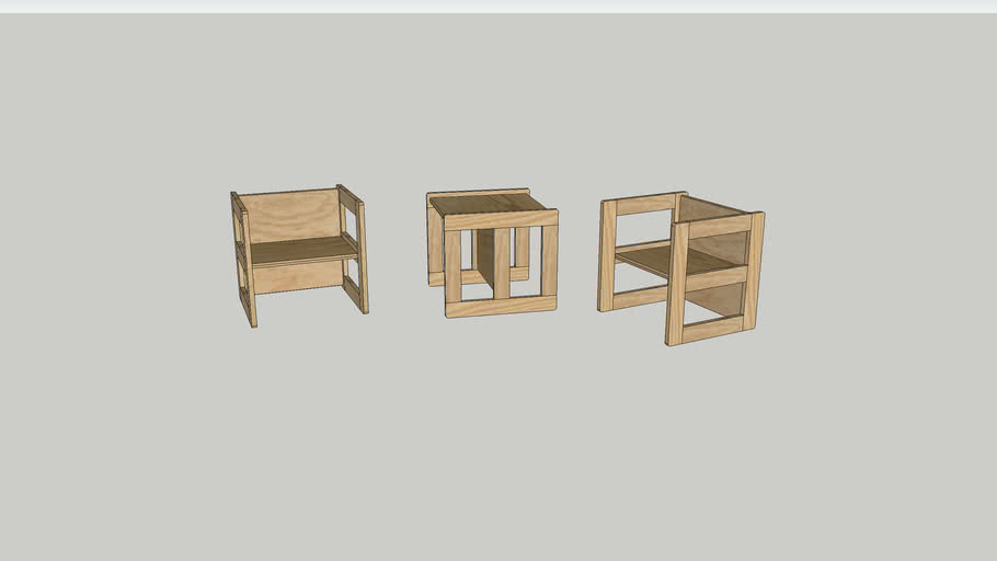 Kids chair - table | 3D Warehouse