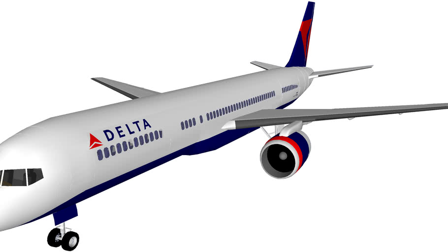 Delta Airlines Boeing 757-200 | 3D Warehouse