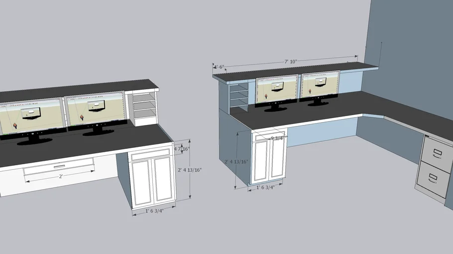 In Progress Desk Model 'Edward Jones' | 3D Warehouse