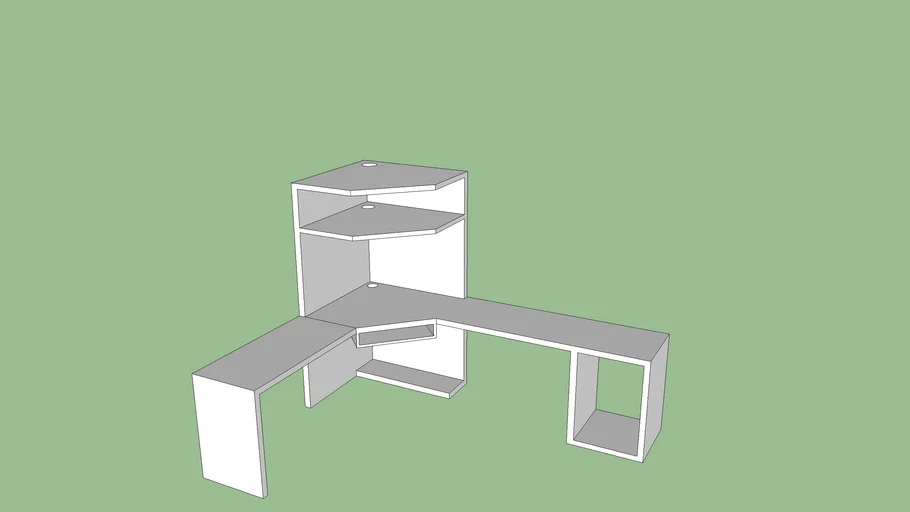 My New Corner Computer Table | 3D Warehouse