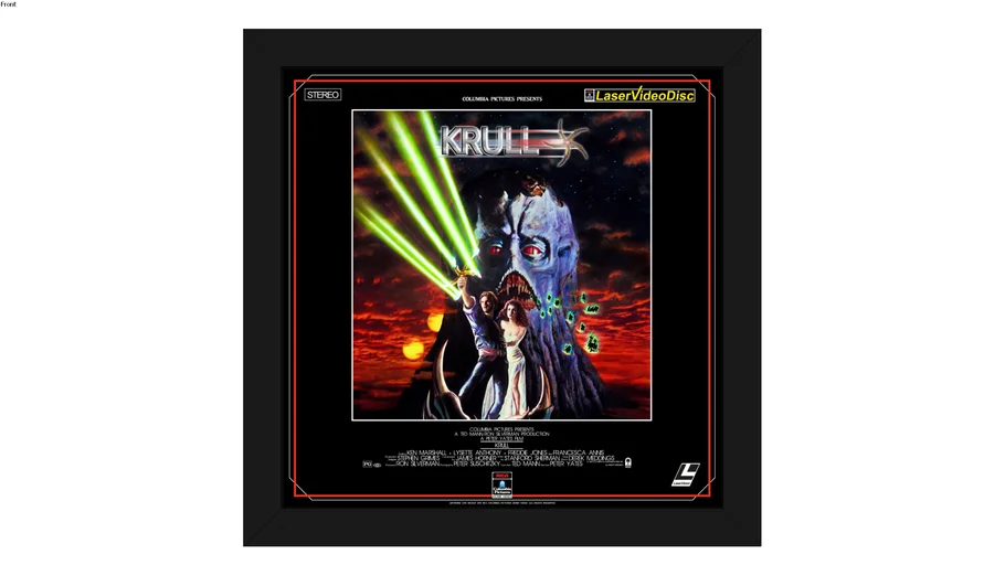 Framed Krull Laserdisc Cover | 3D Warehouse