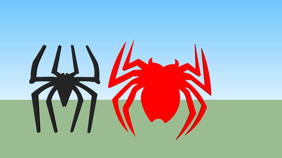 Spiderman Back Spider Logo