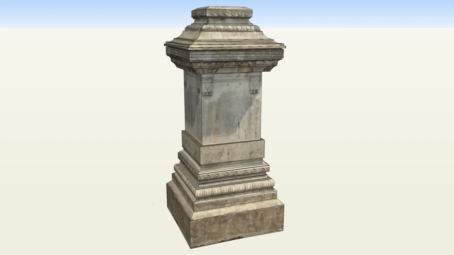 Pedestal_Estatua Jose Matias Delgado | 3D Warehouse