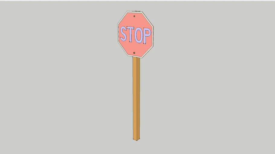 Stop Sign | 3D Warehouse