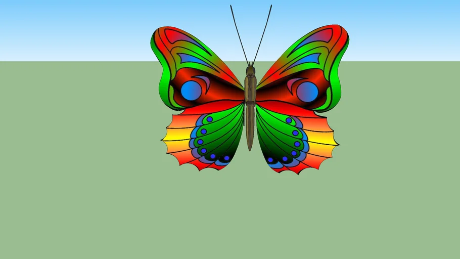 papillon 3 - butterfly 3 | 3D Warehouse