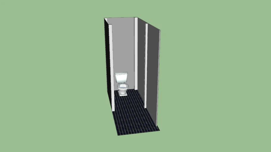 Toilet Cubicle | 3D Warehouse