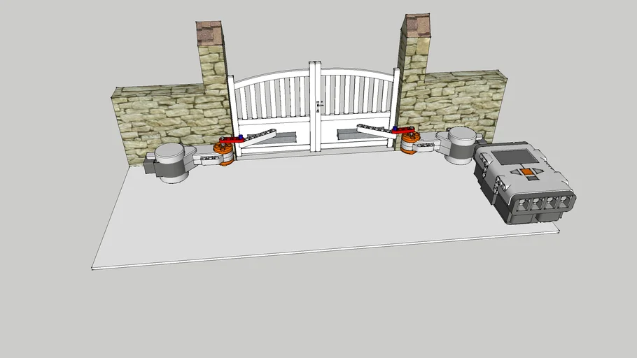 Portail automatisé Lego NXT | 3D Warehouse