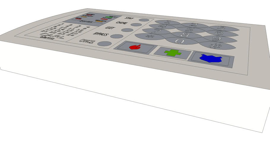 keypad for alarm system | 3D Warehouse