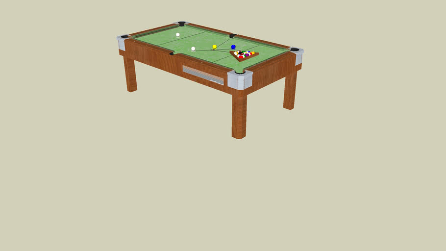 Slate Pool Table | 3D Warehouse