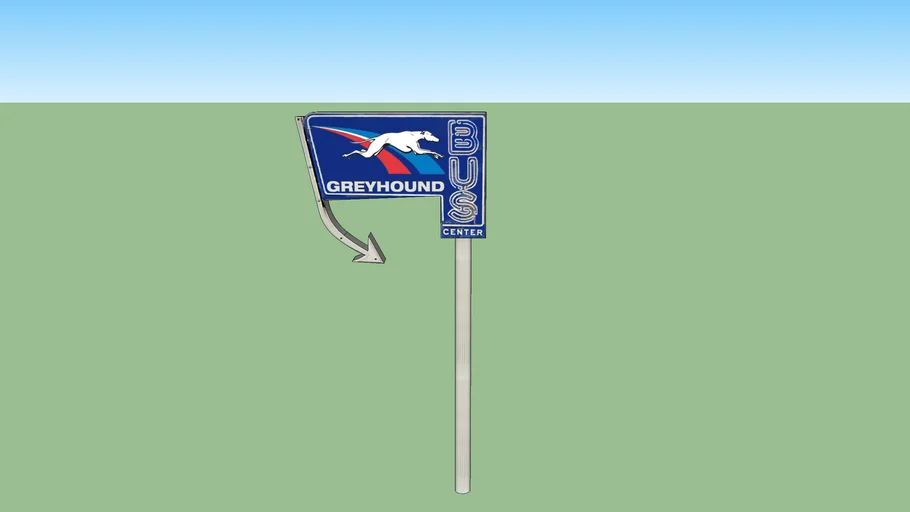 GREYHOUND SIGN | 3D Warehouse