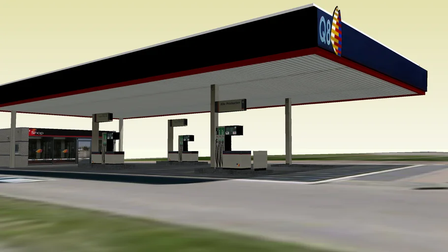 Q8 tankstation eykmanlaan utrecht | 3D Warehouse