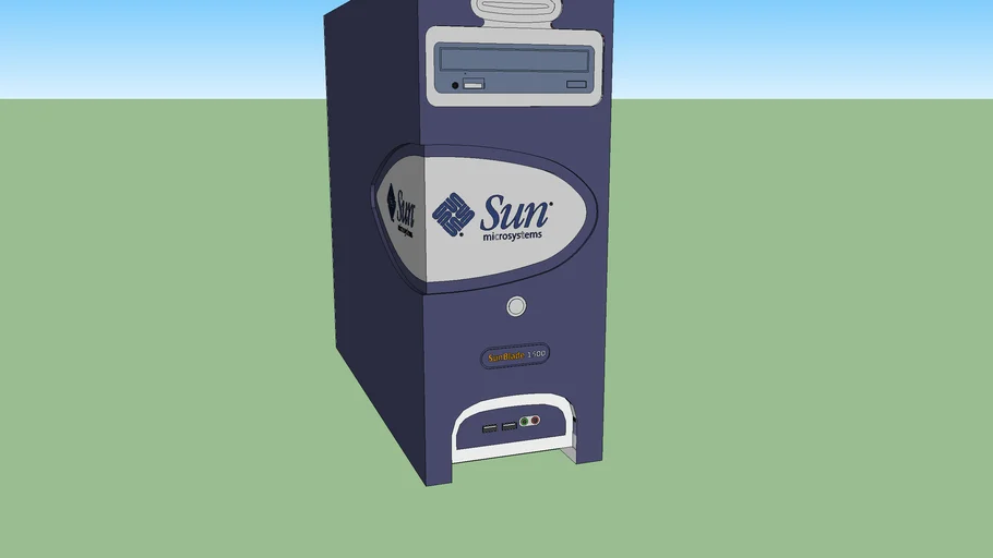 Sun Microsystems Sun Blade 1500 workstation computer | 3D Warehouse