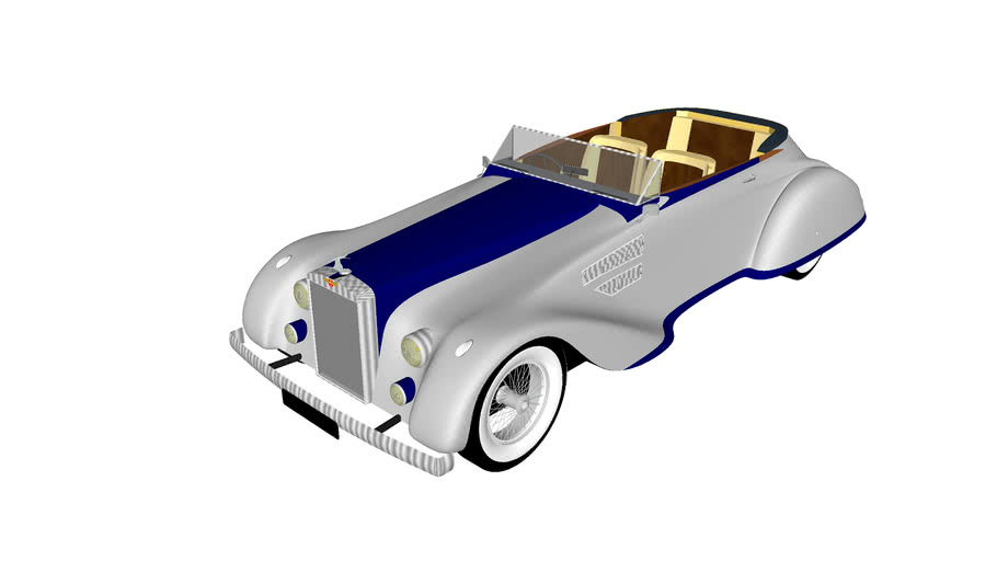 VINTAGE CONVERTIBLE CAR | 3D Warehouse