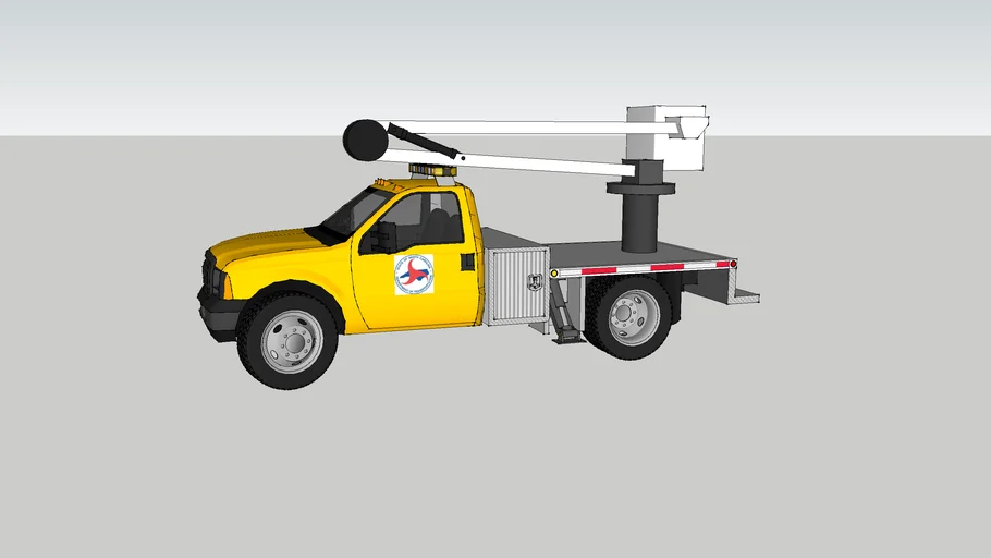 NCDOT F-350 Bucket Truck | 3D Warehouse