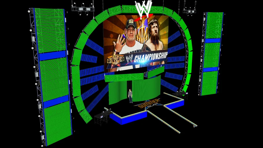 WWE SummerSlam 2013 Concept Stage Model | 3D Warehouse