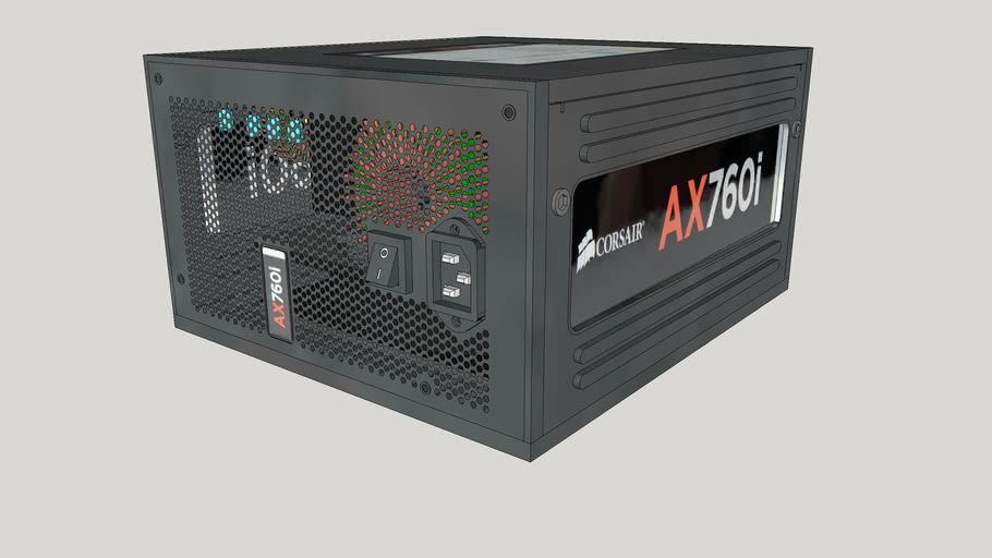 Power Supply Corsair AX760i | 3D Warehouse