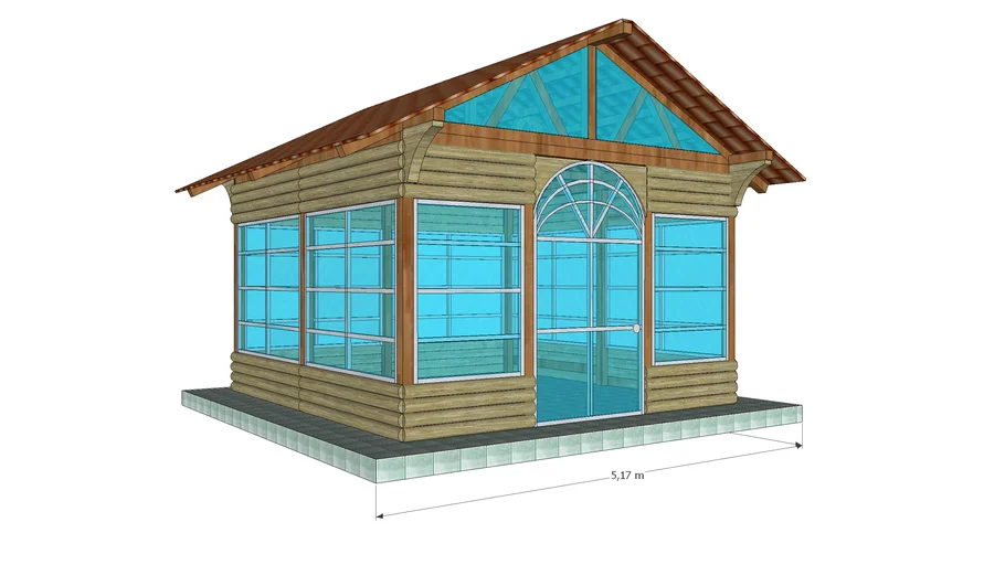 Quiosque modelo 2 / Garden house model 2 | 3D Warehouse