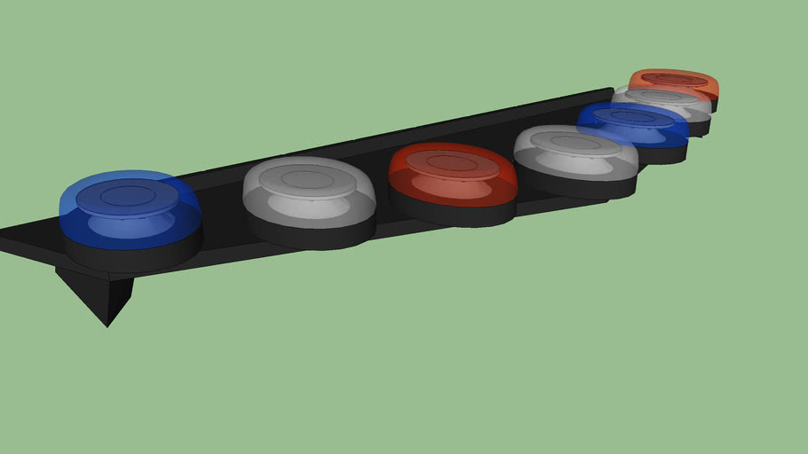 Federal Signal Vision SLR LED lightbar | 3D Warehouse