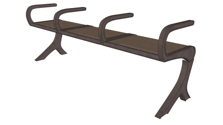 Mix 3 Seat Bench | 3D Warehouse