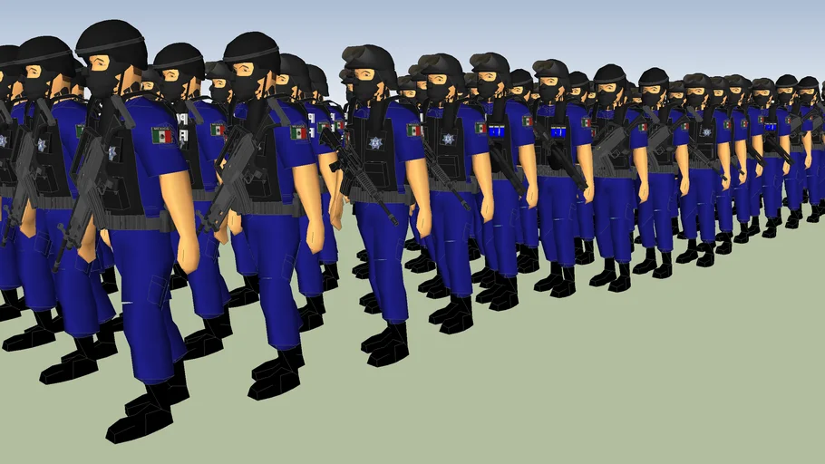 policia federal preventiva ssp pfp de mexico | 3D Warehouse