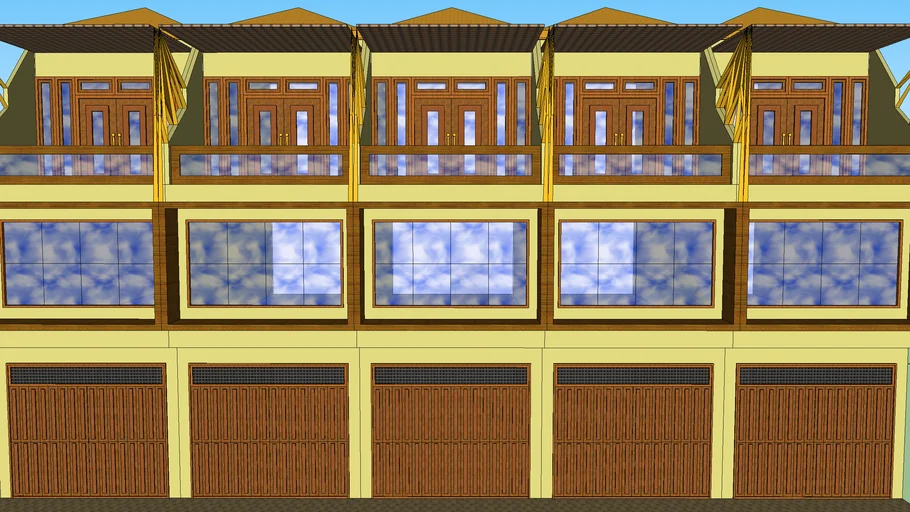 Ruko 3 lantai | 3D Warehouse