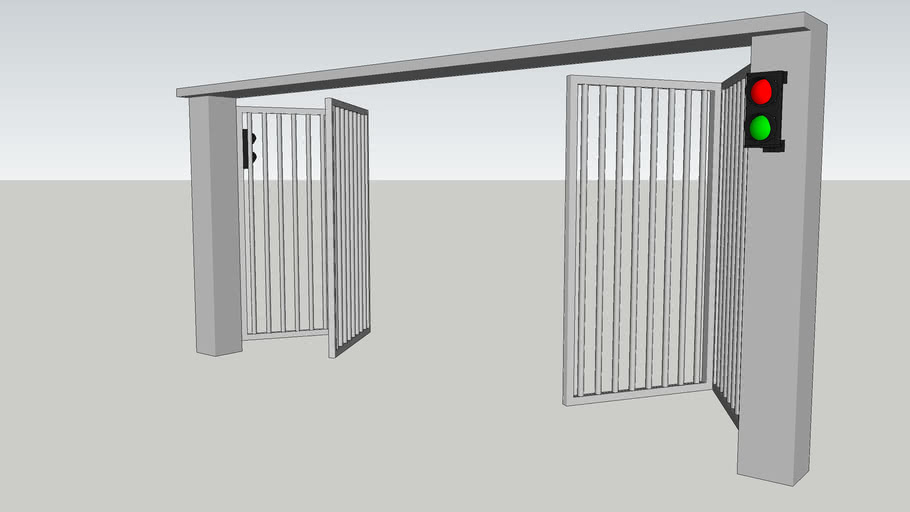 Speedgate open | 3D Warehouse