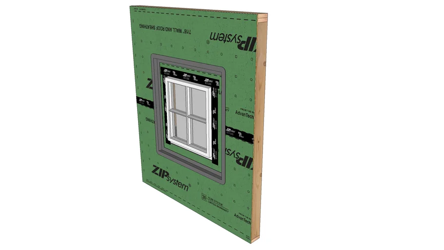 Recessed Window with ZIP System Scenario 2 | 3D Warehouse