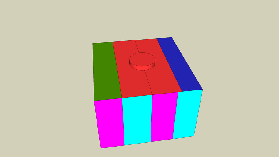 Present/Striped Lego Box | 3D Warehouse