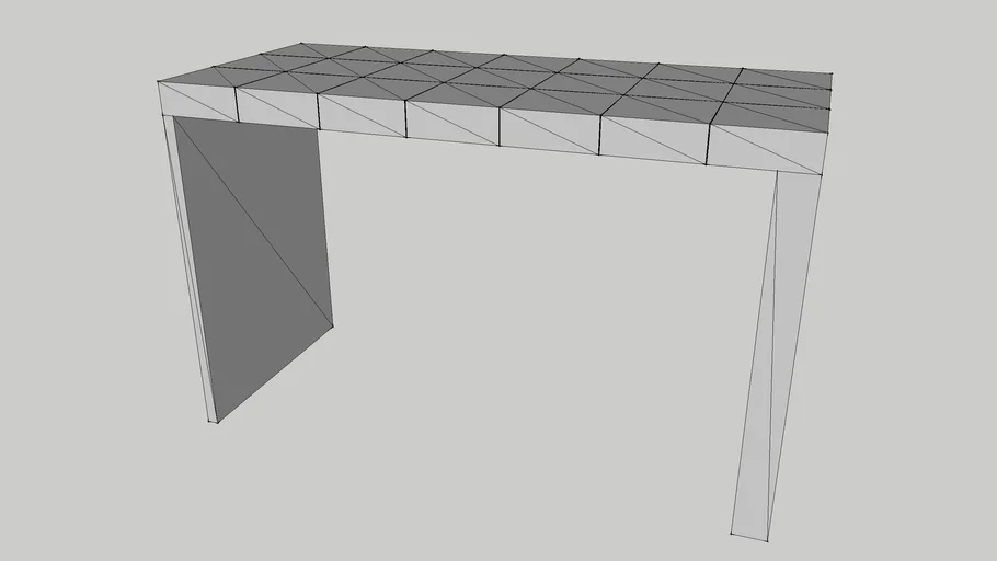 H_O pc table_square | 3D Warehouse
