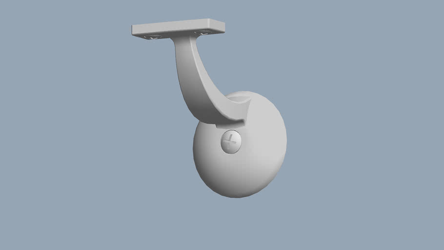 Cast Handrail Bracket w/ Flat Saddle | 3D Warehouse