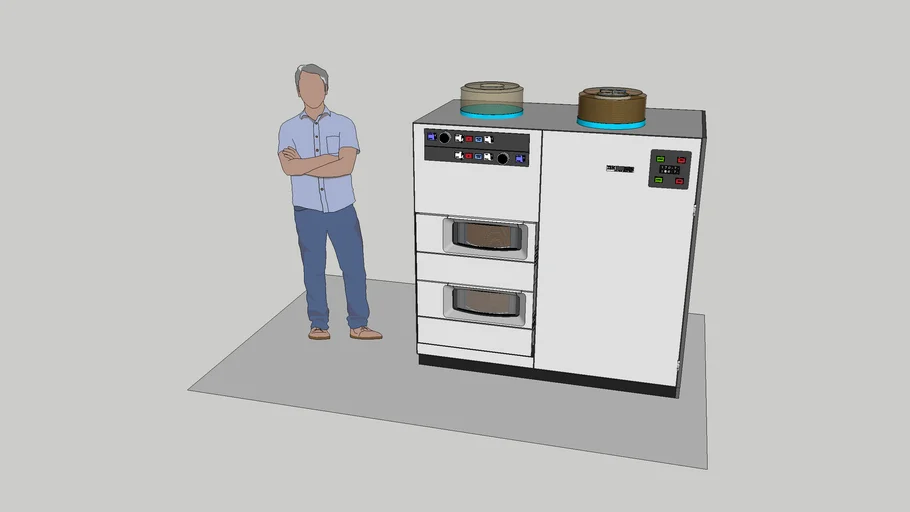 IBM 3330 DATA STORAGE SYSTEM – 3333 CONTROL MODULE | 3D Warehouse