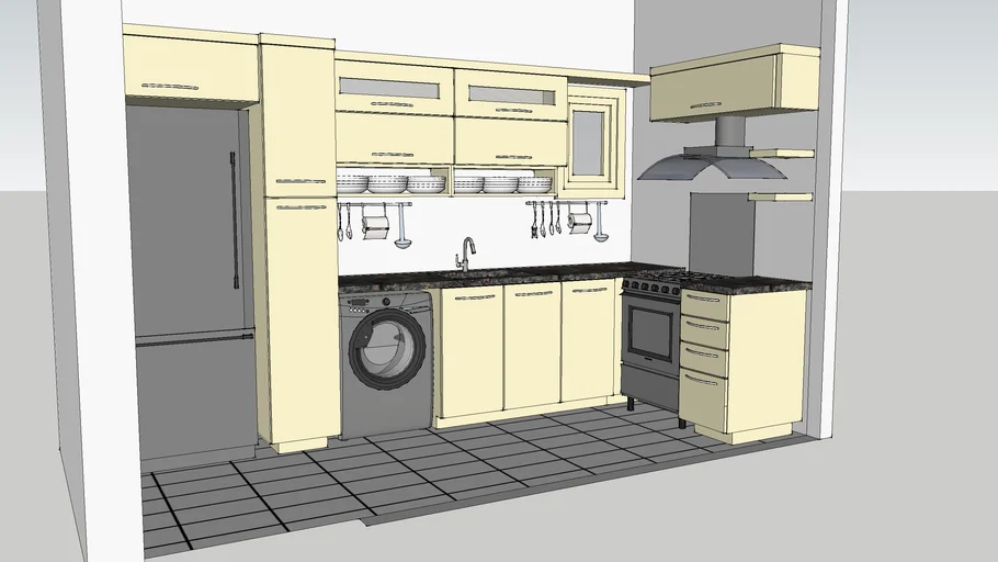 kitchen design modern | 3D Warehouse