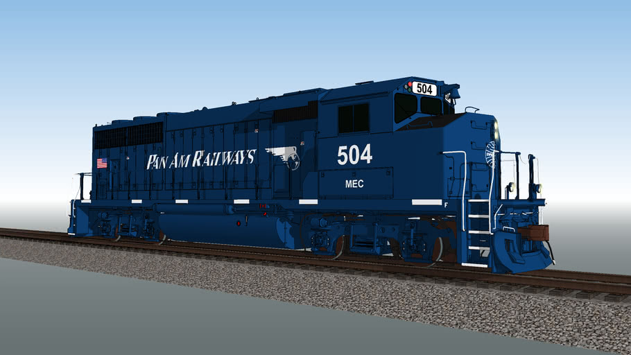 GMDD GP40-2W - Pan Am Railways - MEC 504 | 3D Warehouse