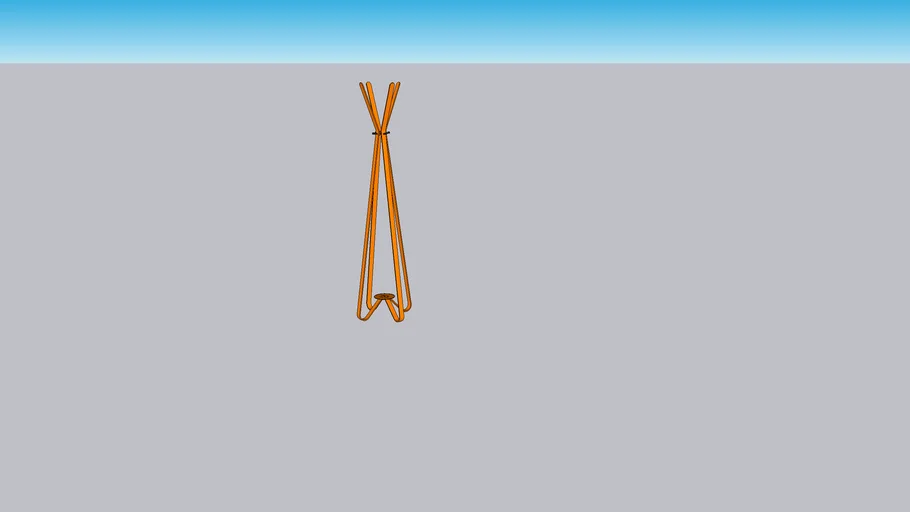 Gorillz Modi #Standing coat rack - Orange | 3D Warehouse