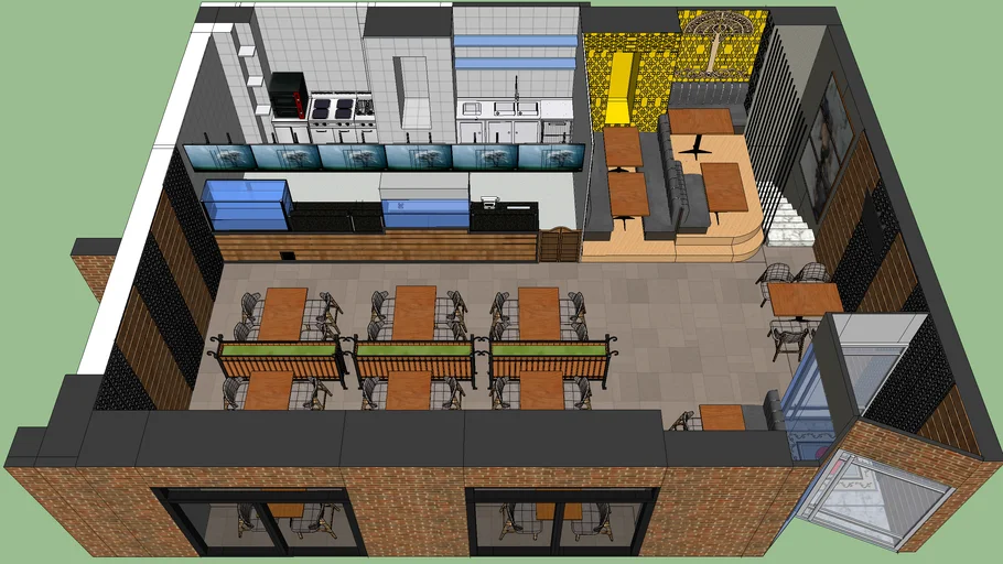 Contemporary Elegance: Modern Restaurant Design Ideas | 3D Warehouse