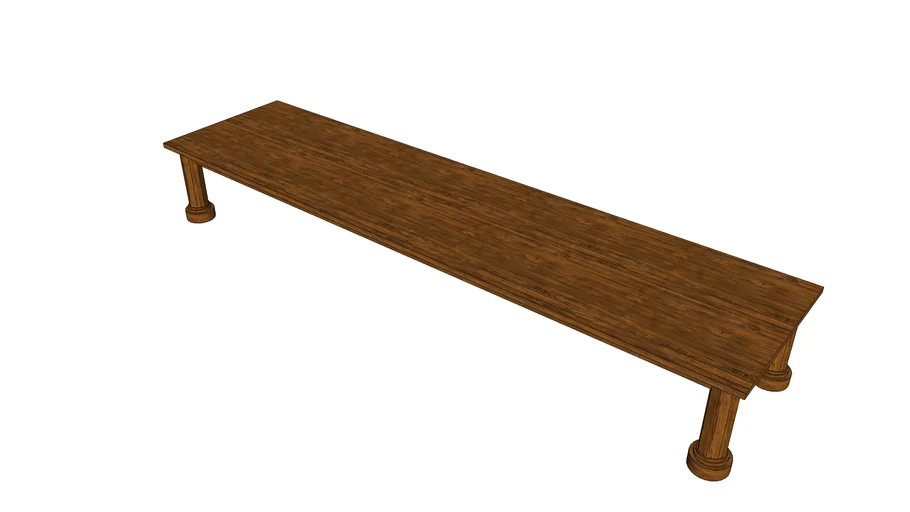 Furniture - long table | 3D Warehouse