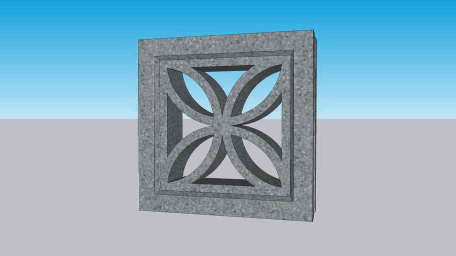 Breeze-Block Flower | 3D Warehouse