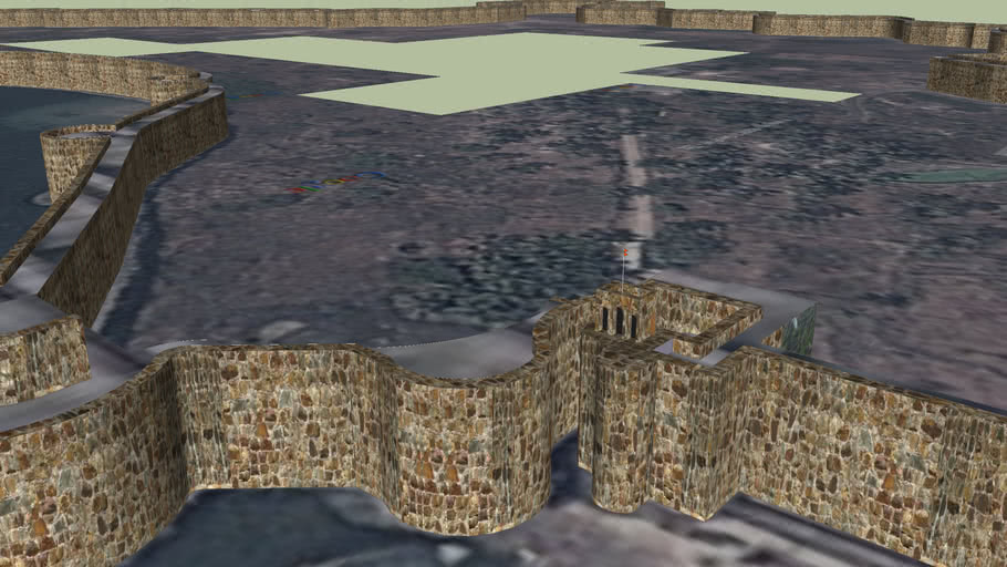 Sindhudurg Fort Fortification Wall | 3D Warehouse