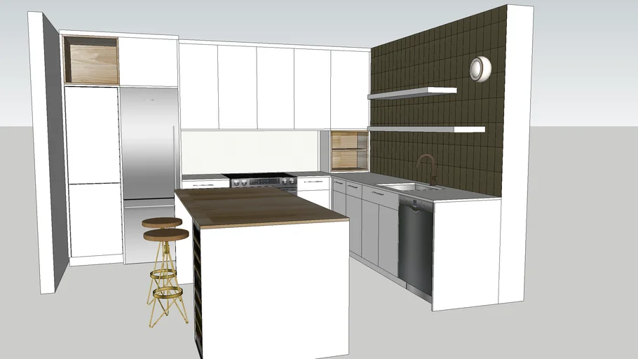 Contemporary Kitchen | 3D Warehouse