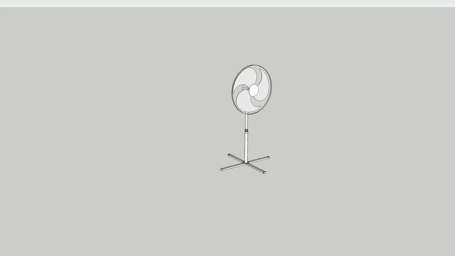 Standing 3 Blade Fan | 3D Warehouse